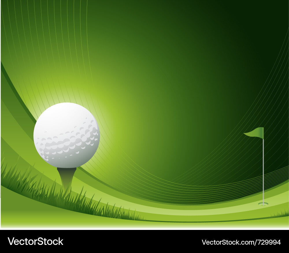Golf background Royalty Free Vector Image - VectorStock