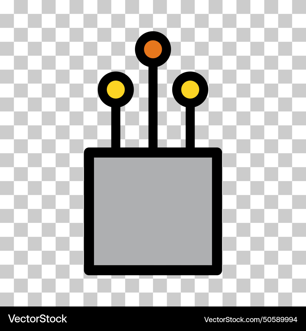 Optical cable icon technology information wire Vector Image