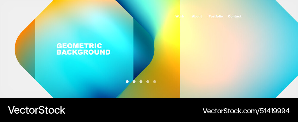 Square internet web page design template Vector Image