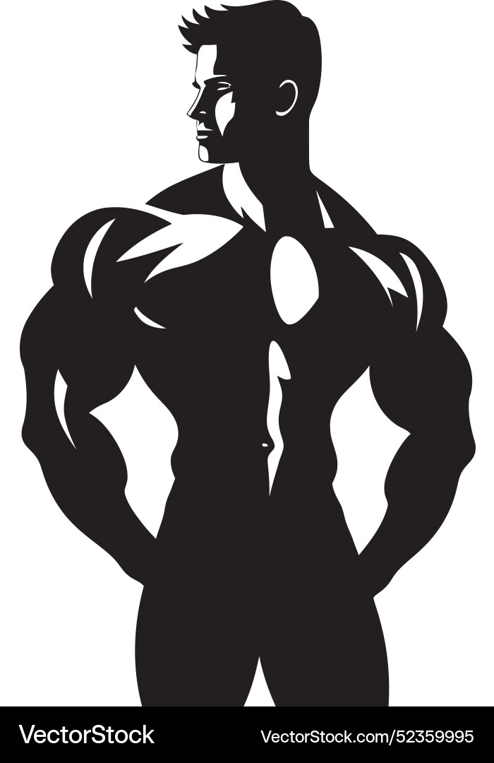 Bodybuilding and indoor skydiving core Royalty Free Vector