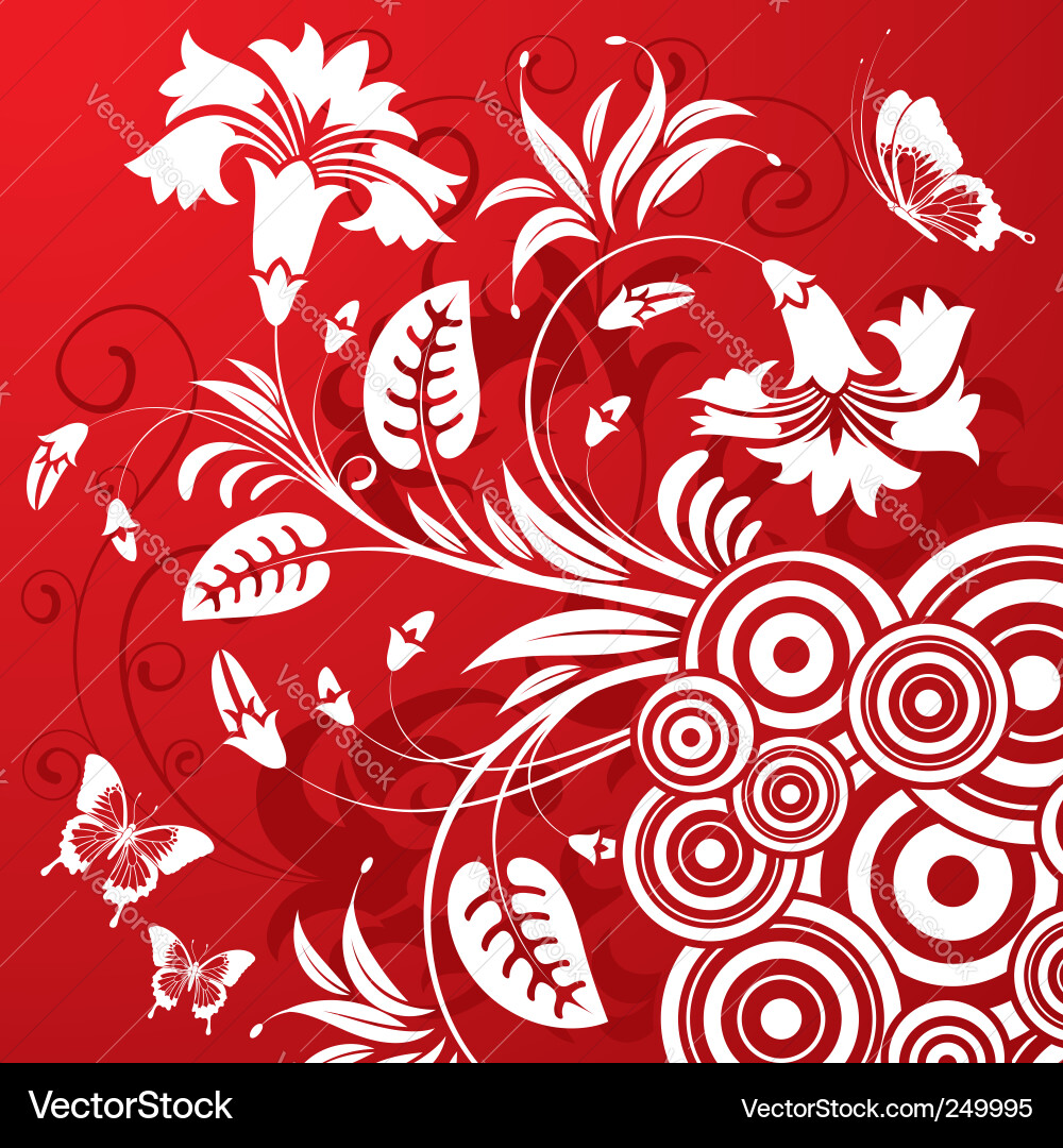 Flower background Royalty Free Vector Image - VectorStock