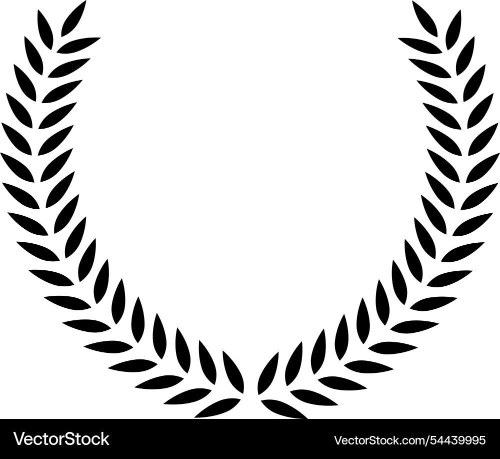 Laurel wreath victory Royalty Free Vector Image