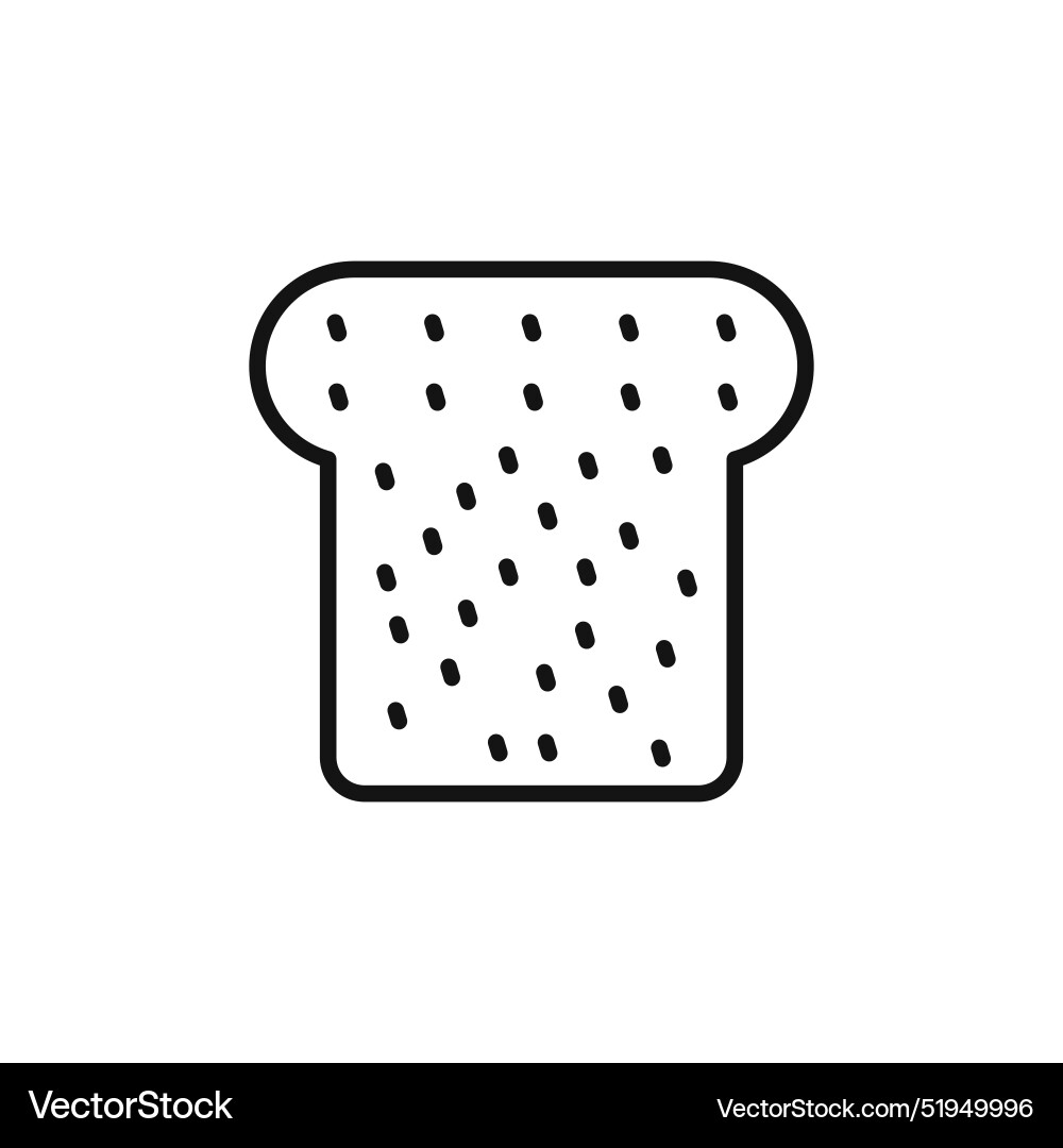 Bread slices logo sign outline Royalty Free Vector Image