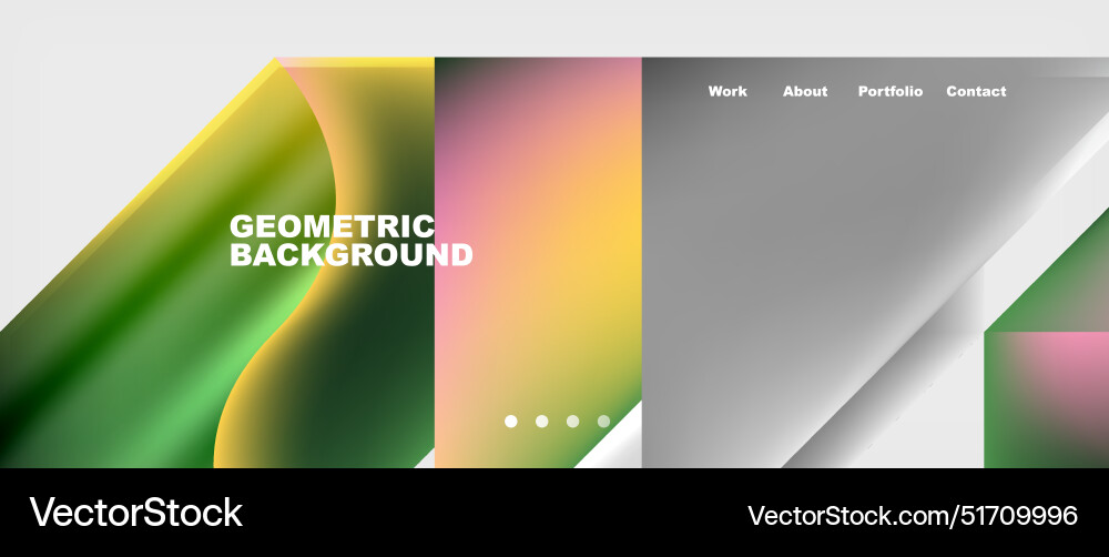 Colorful gradients with abstract geometric shapes Vector Image