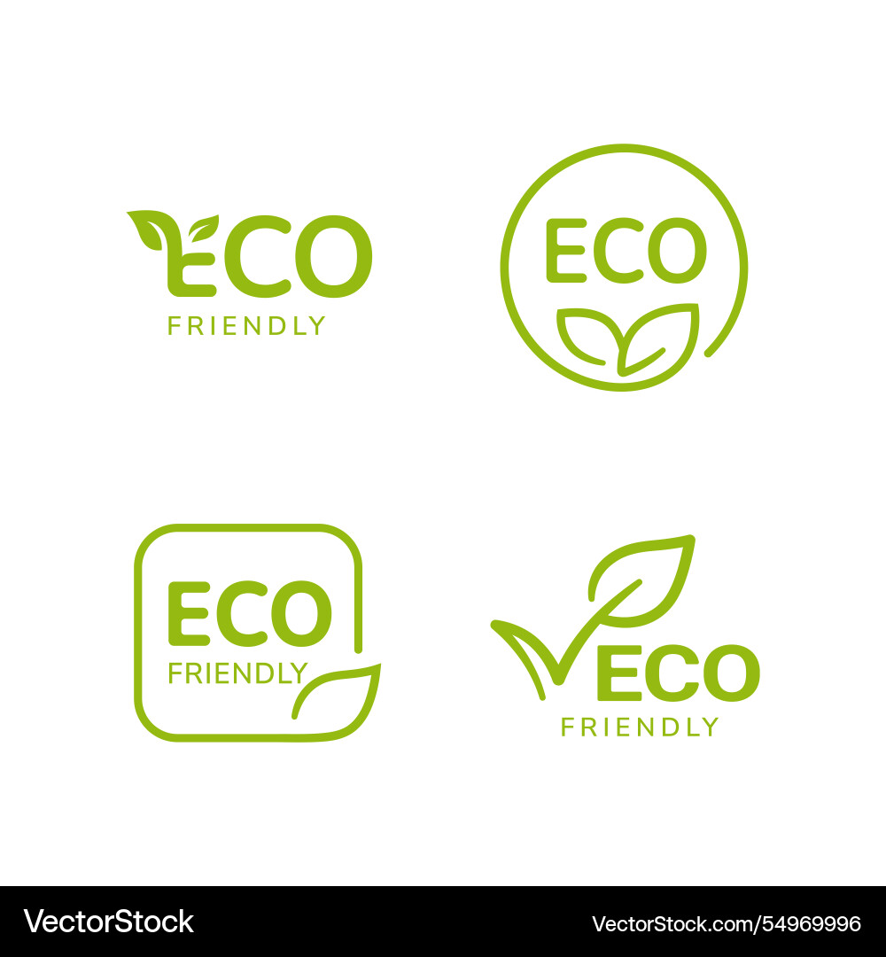 Eco Friendly Product Icons Royalty Free Vector Image