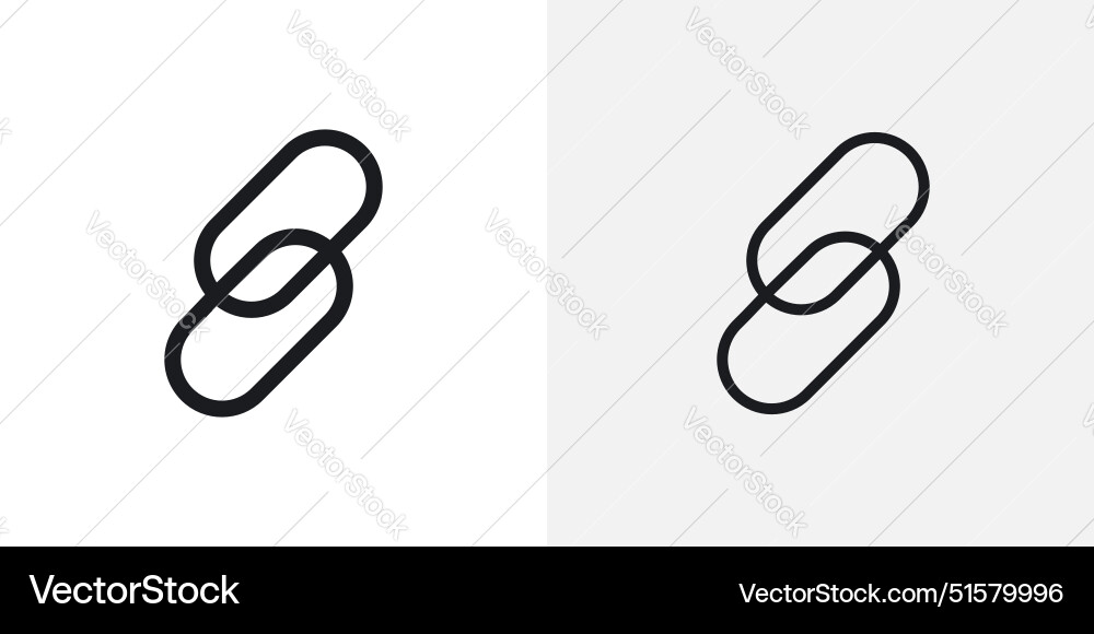 Link icon set Royalty Free Vector Image - VectorStock