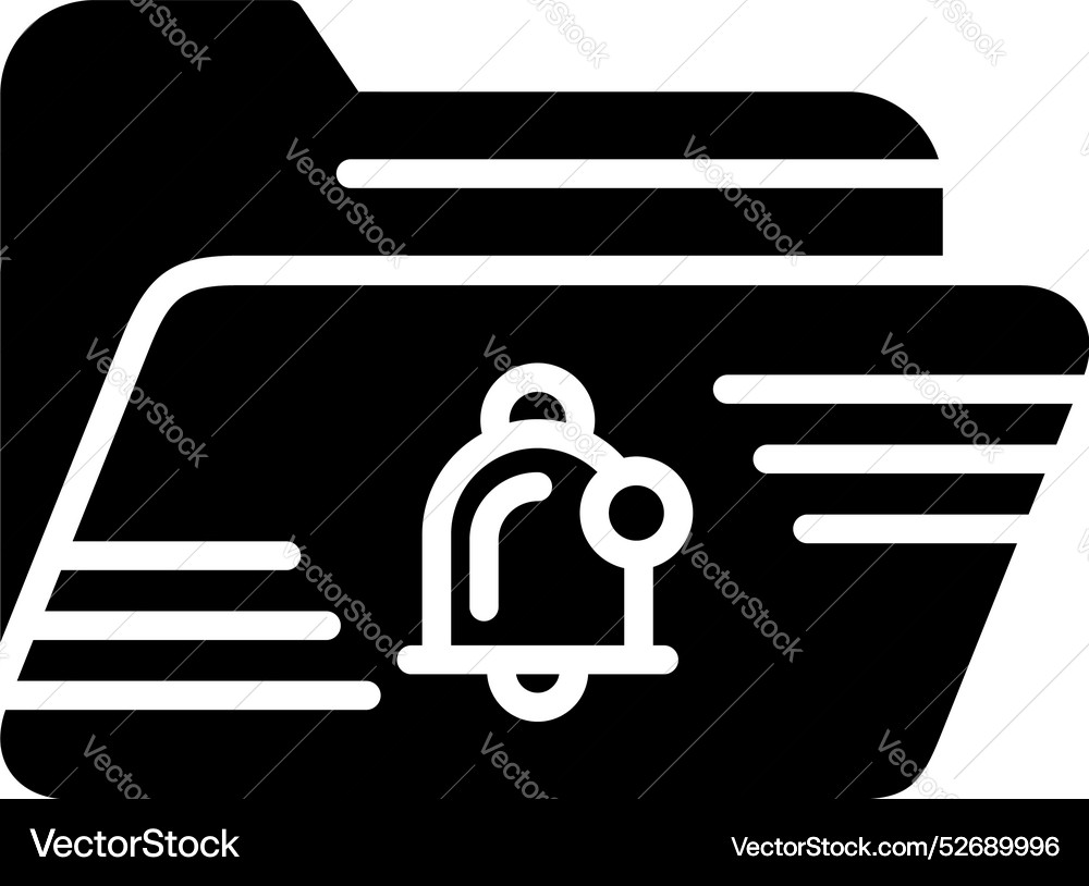 Notification icon Royalty Free Vector Image - VectorStock