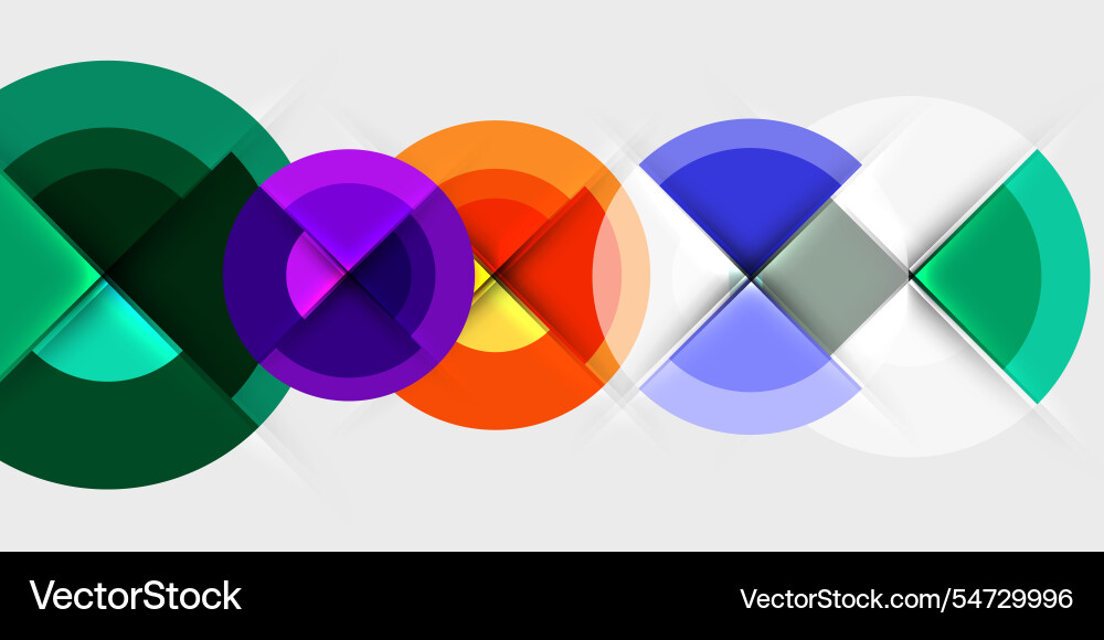 Target circle geometric abstract shapes Royalty Free Vector