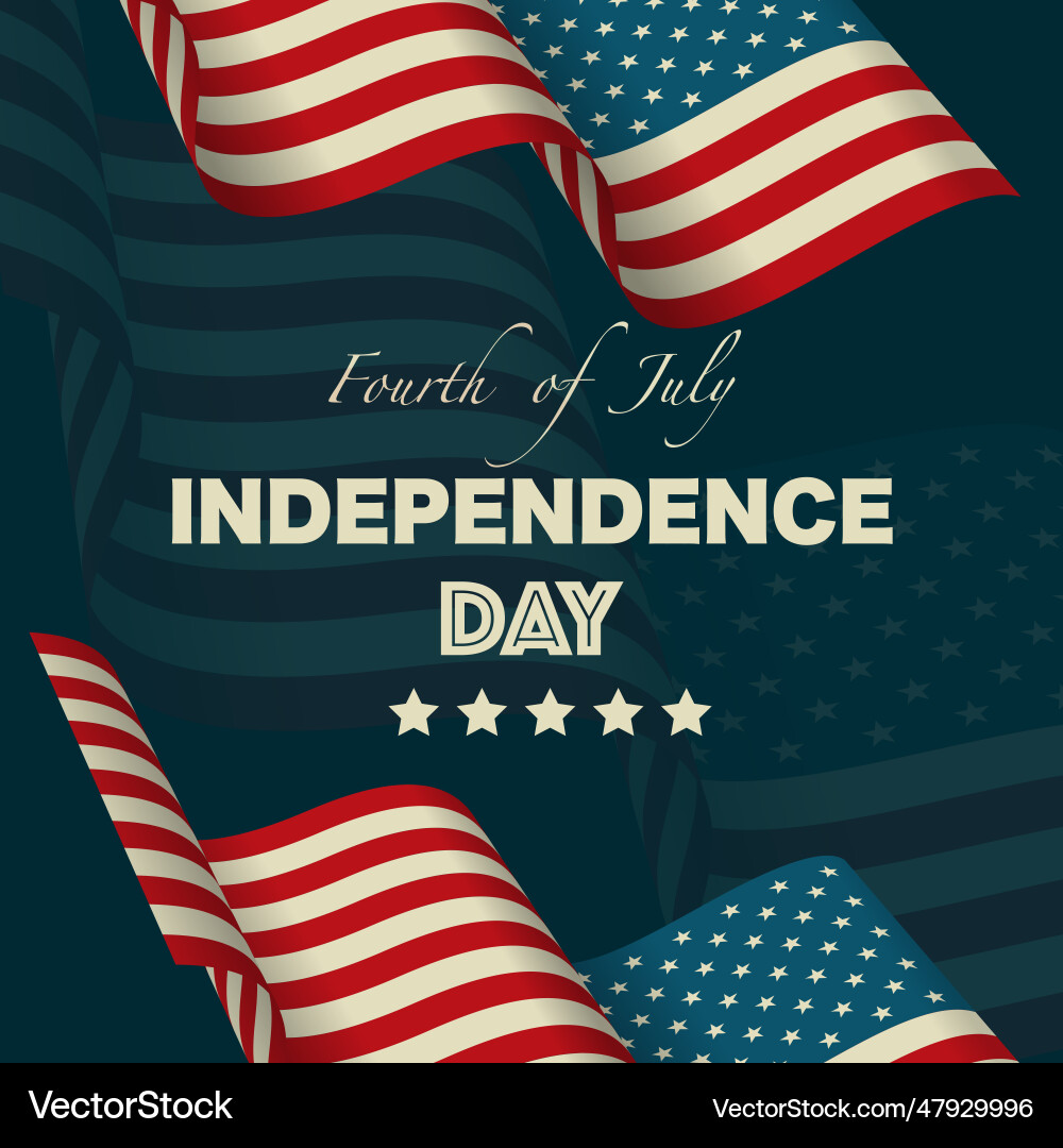 Usa independence day blue background Royalty Free Vector