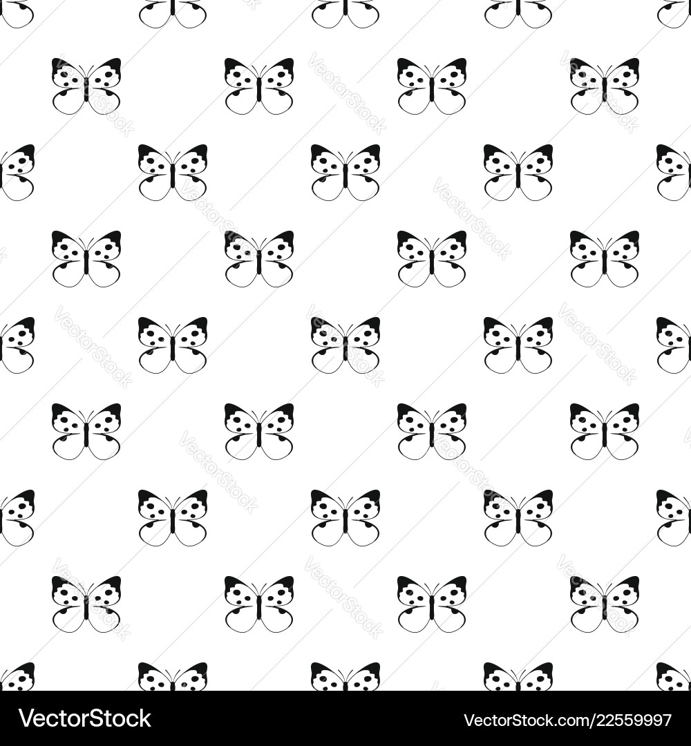 Big butterfly pattern seamless Royalty Free Vector Image