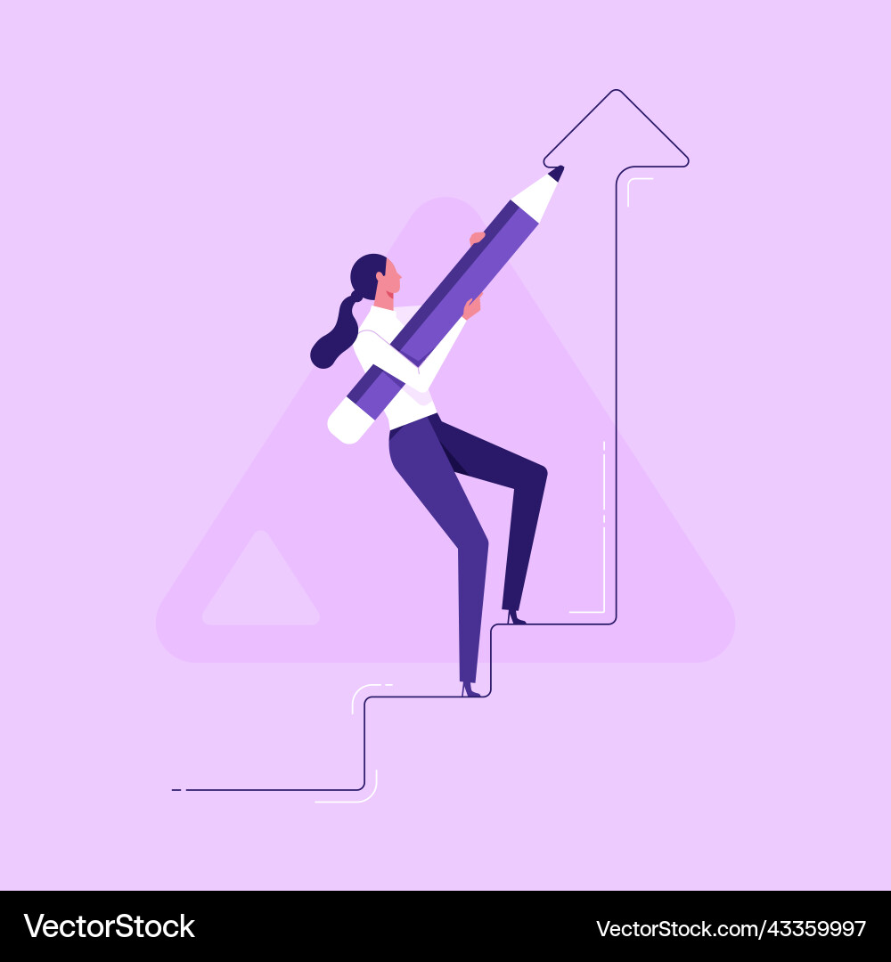 Career path achievement concept Royalty Free Vector Image