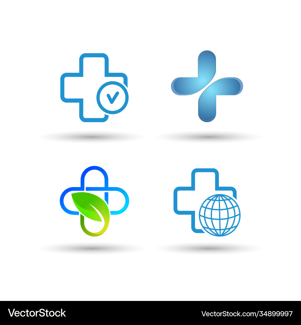 Health care icon design bundle Royalty Free Vector Image