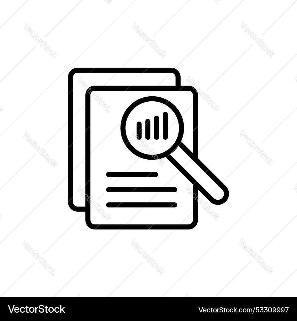 Overview icon isolated on white background Vector Image