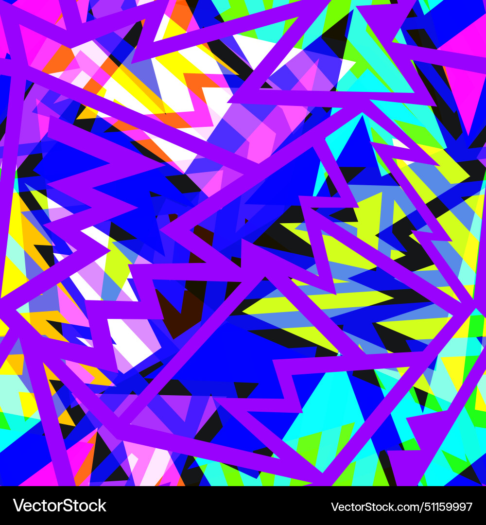 Purple mosaic geometric seamless pattern Vector Image