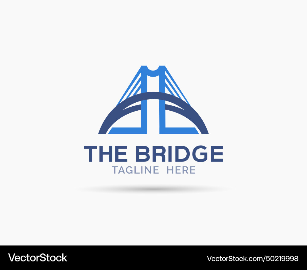 Bridge logo design Royalty Free Vector Image - VectorStock