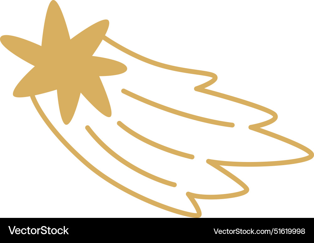 Flying star icon Royalty Free Vector Image - VectorStock