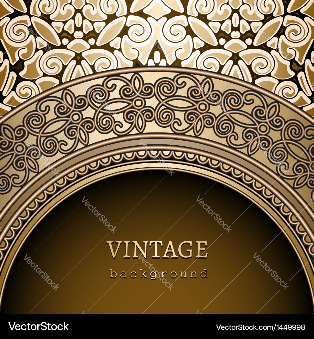 Gold background Royalty Free Vector Image - VectorStock