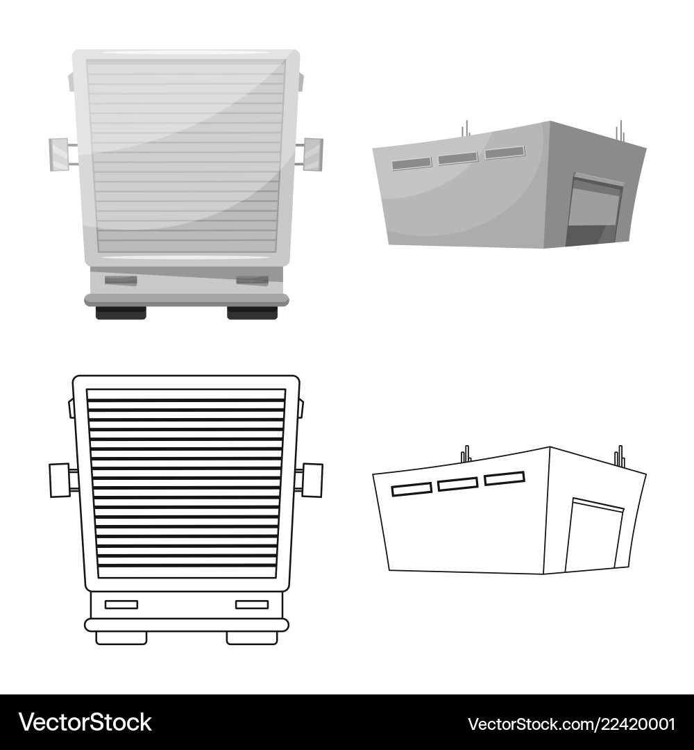 Goods and cargo icon set Royalty Free Vector Image