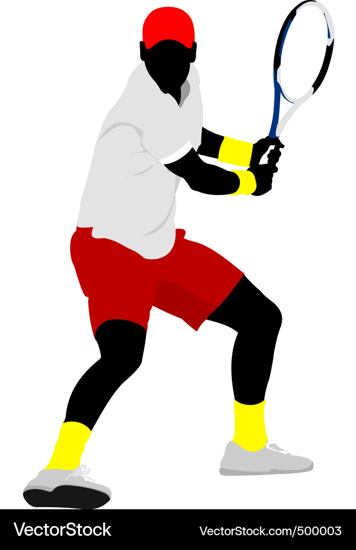 Tennis player Royalty Free Vector Image - VectorStock