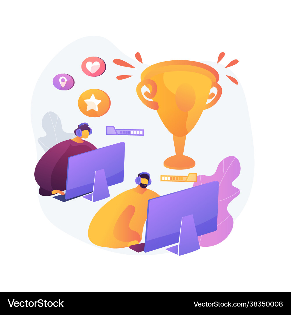 E-sport tournament abstract concept Royalty Free Vector