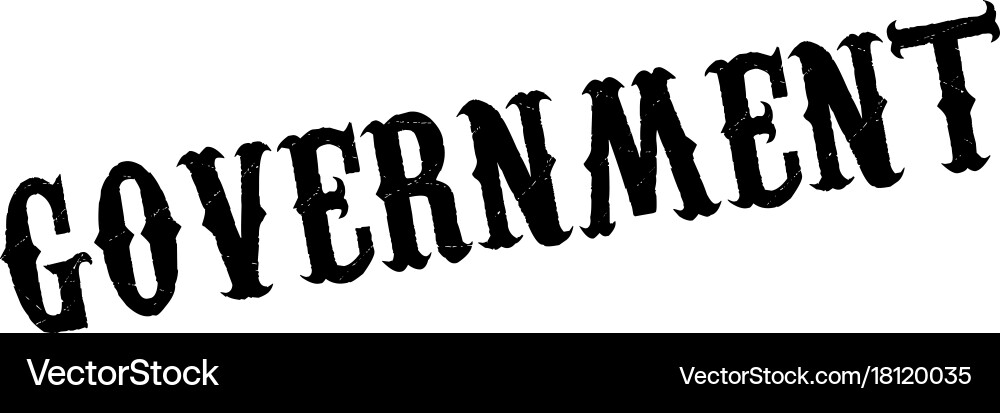 Government rubber stamp Royalty Free Vector Image