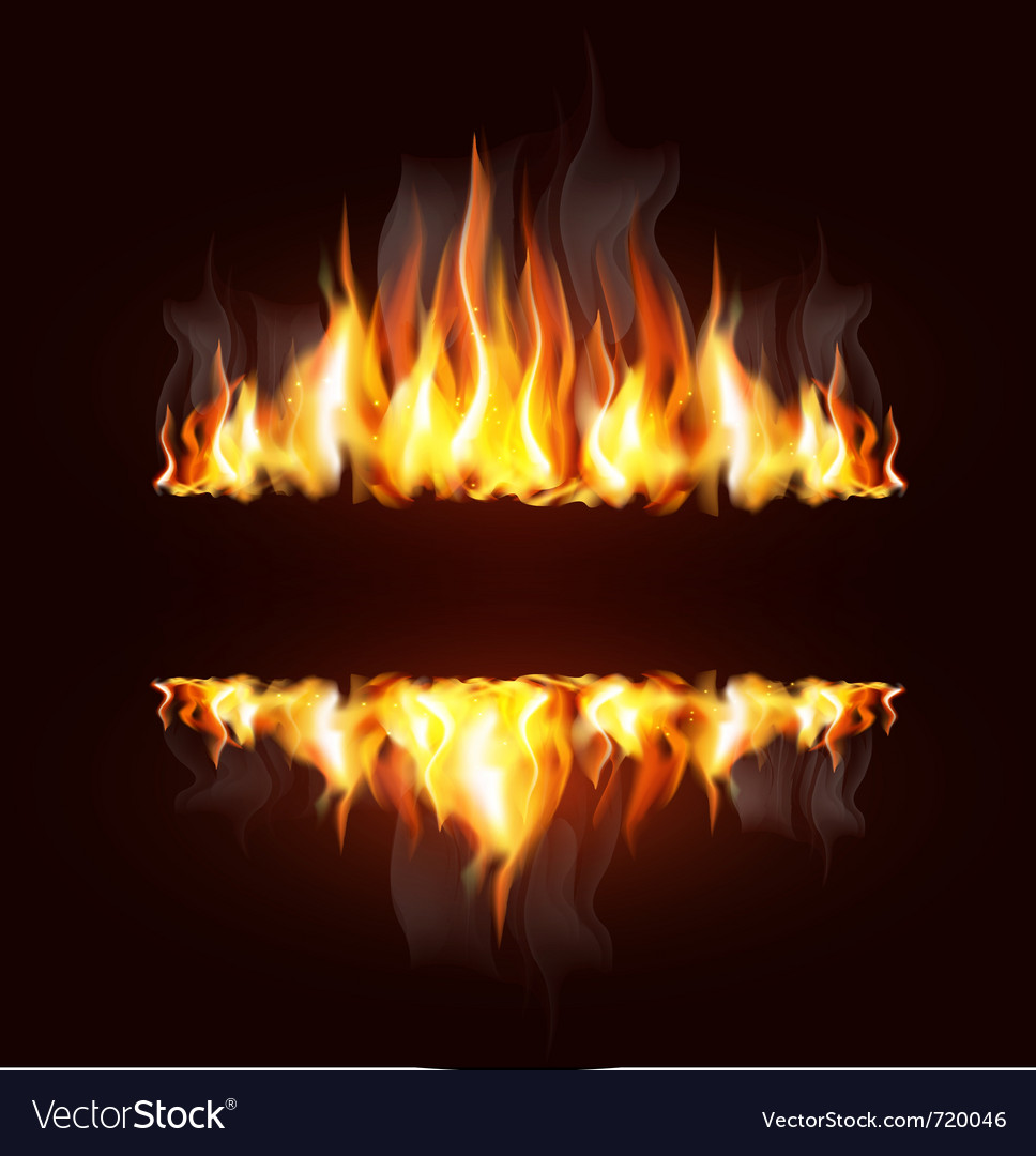 Fire borders Royalty Free Vector Image - VectorStock