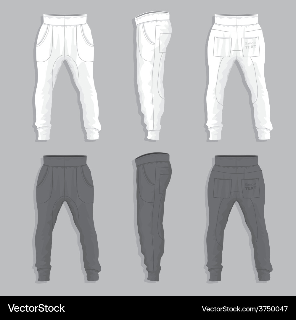 Sweatpants Royalty Free Vector Image - VectorStock