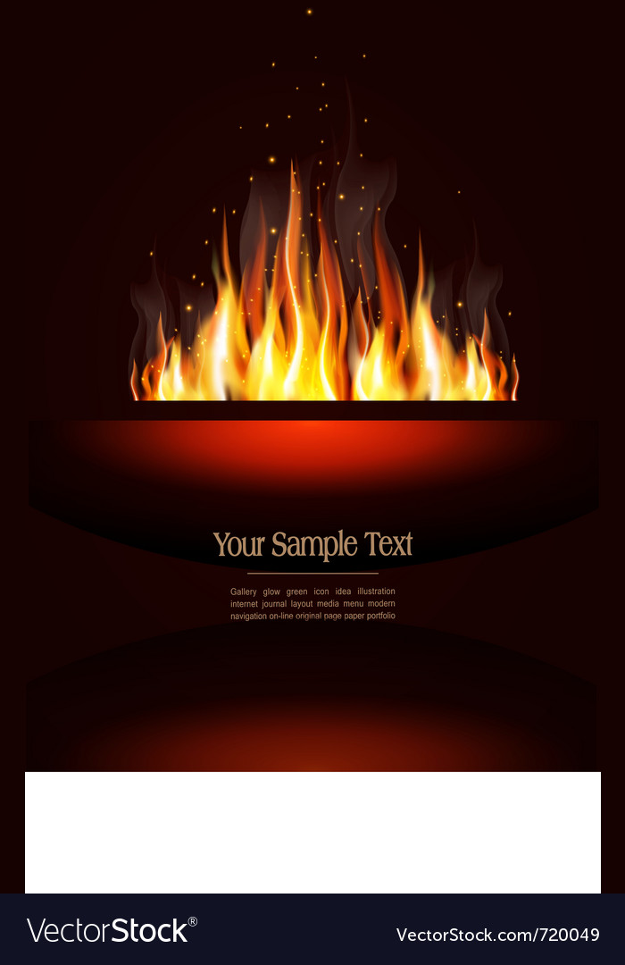 Fire poster Royalty Free Vector Image - VectorStock