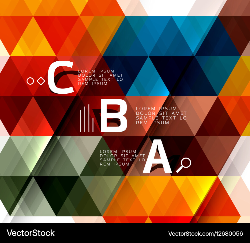 Modern triangle background Royalty Free Vector Image