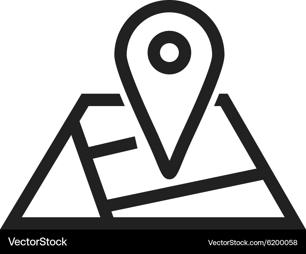 Map and location Royalty Free Vector Image - VectorStock