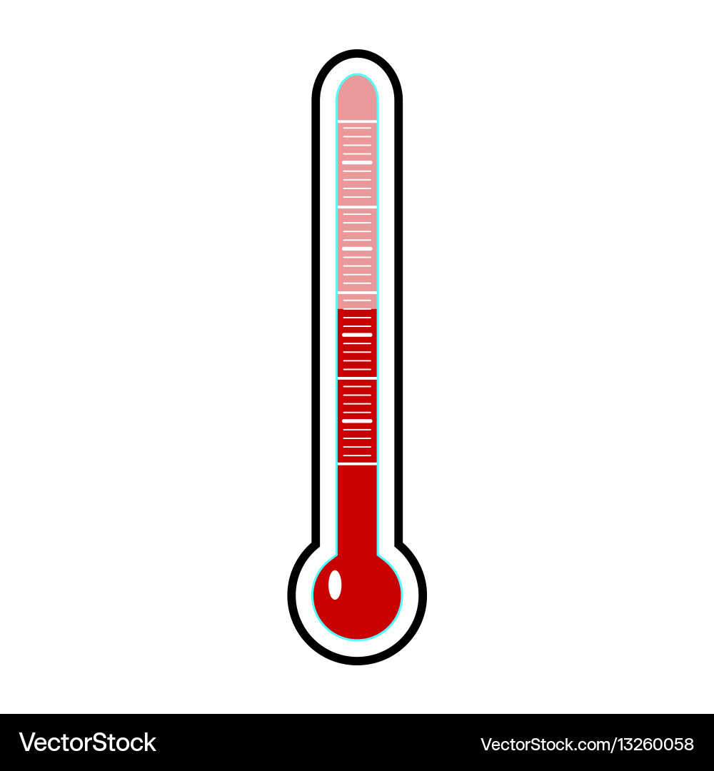 Thermometer template Royalty Free Vector Image