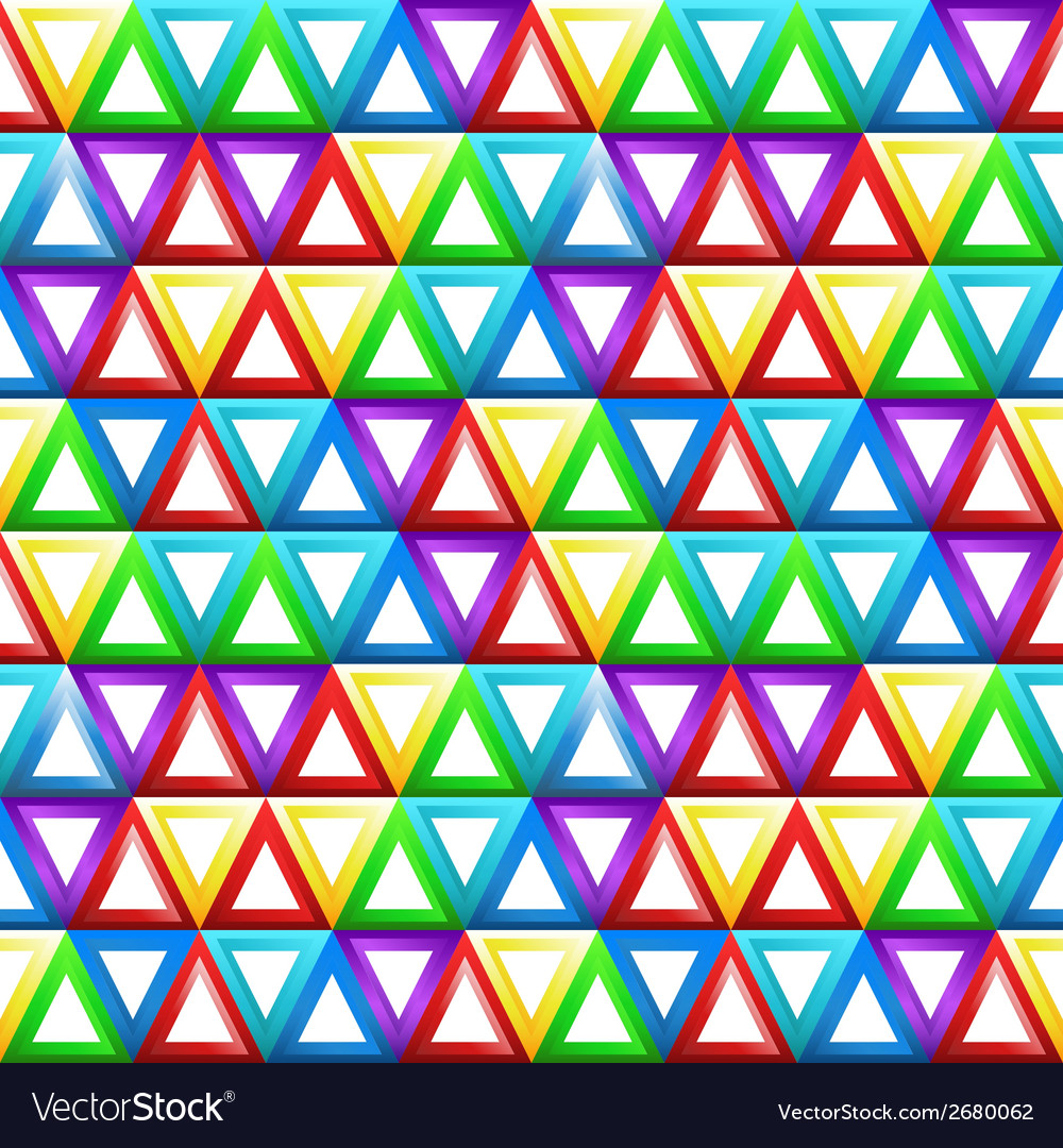 Seamless geometric pattern with triangles Vector Image