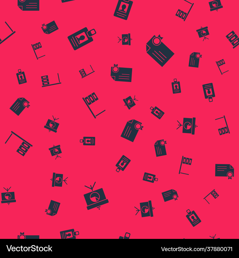 Set chalkboard with diagram identification badge Vector Image