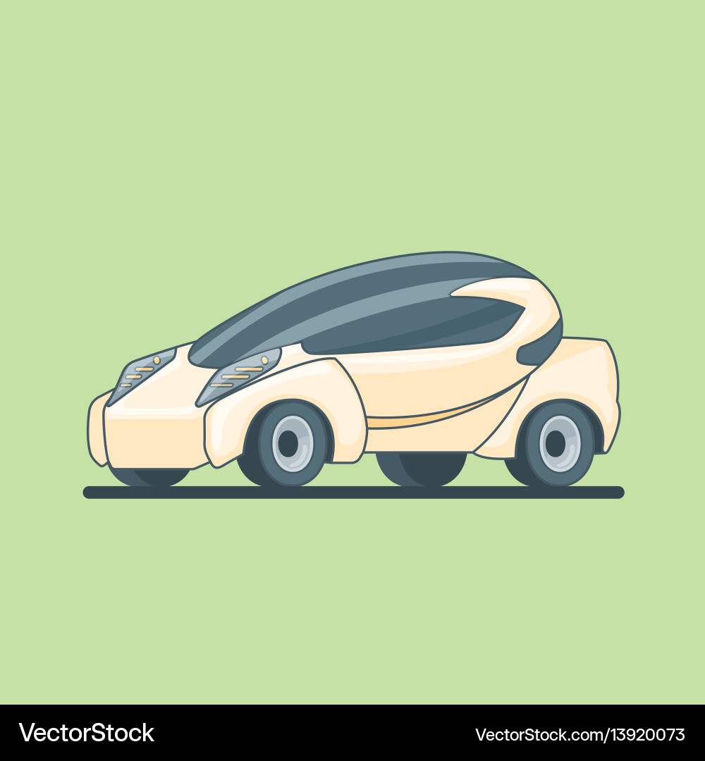 Conceptual electric car design template Royalty Free Vector