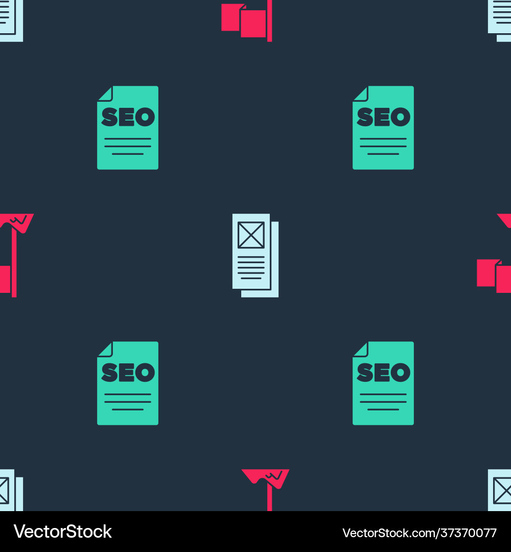 Set location marker browser window and seo Vector Image