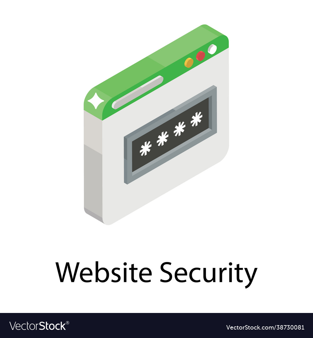 Website security Royalty Free Vector Image - VectorStock