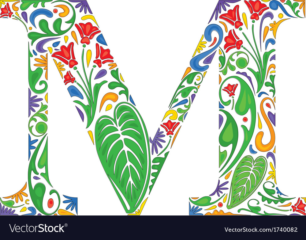 Letter M Royalty Free Vector Image - VectorStock