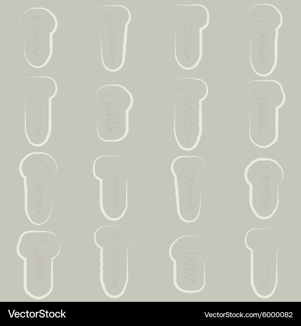 Seamless background with screws Royalty Free Vector Image