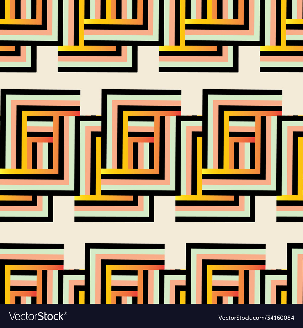 Classic abstract geometric rectangle bracket Vector Image