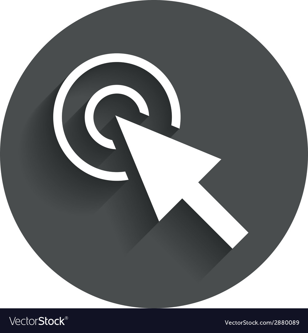 Mouse Cursor Sign Icon Pointer Symbol Royalty Free Vector