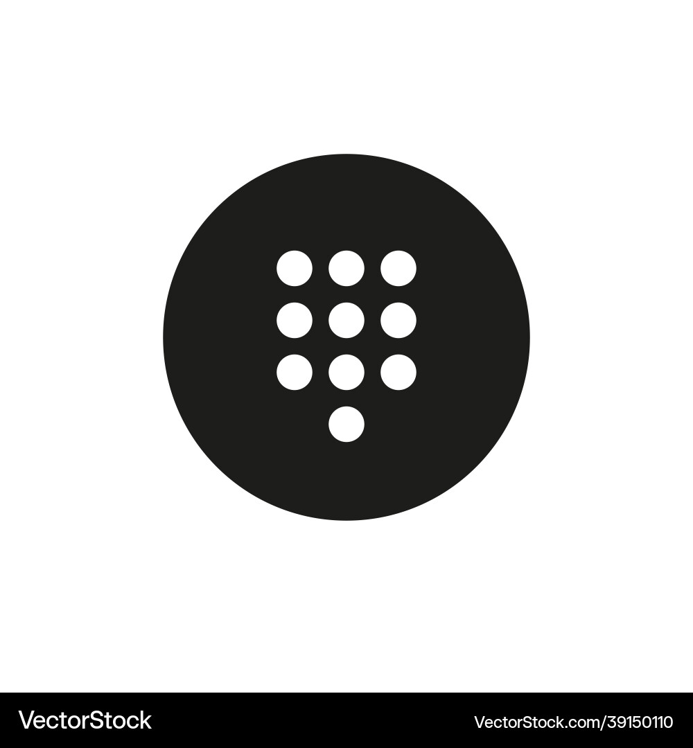 Icon of the dial panel simple Royalty Free Vector Image