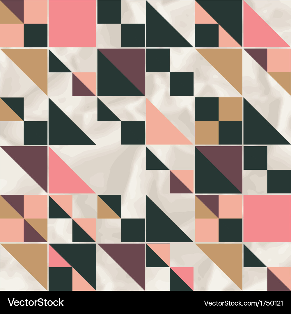 Retro pattern of geometric shapes Royalty Free Vector Image