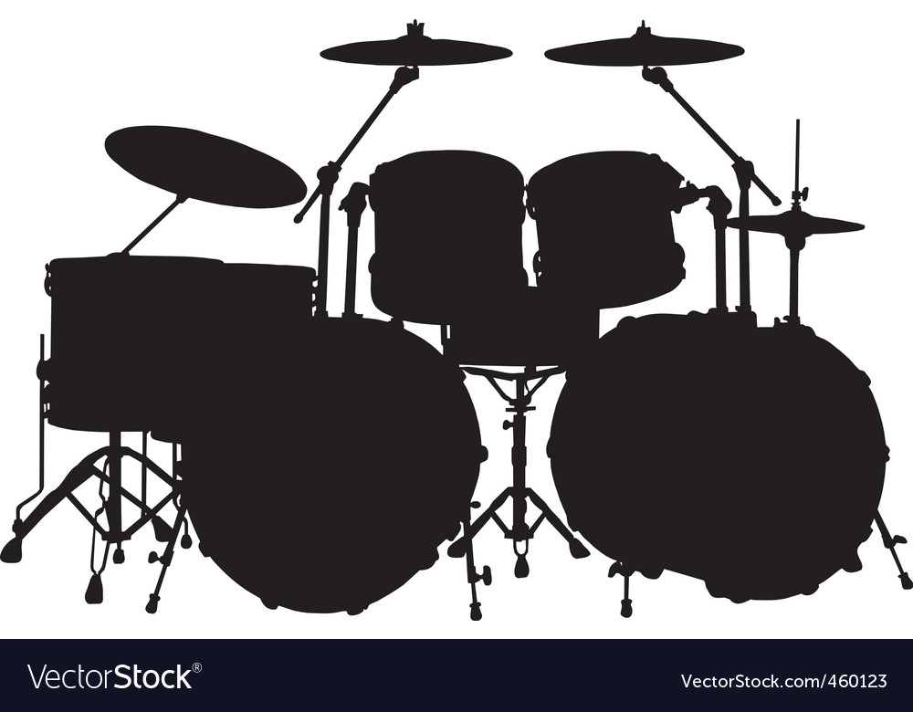 Drum kit Royalty Free Vector Image - VectorStock