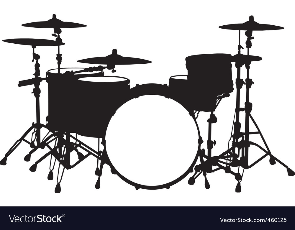 Drum kit Royalty Free Vector Image - VectorStock