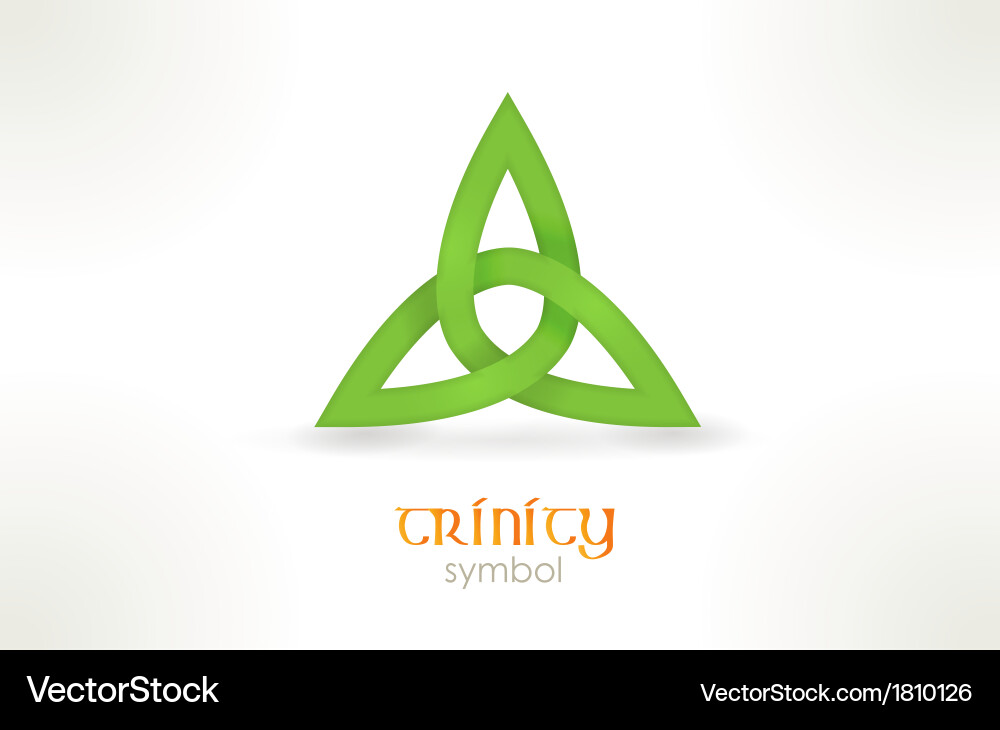 Trinity symbol triqueta Royalty Free Vector Image - VectorStock