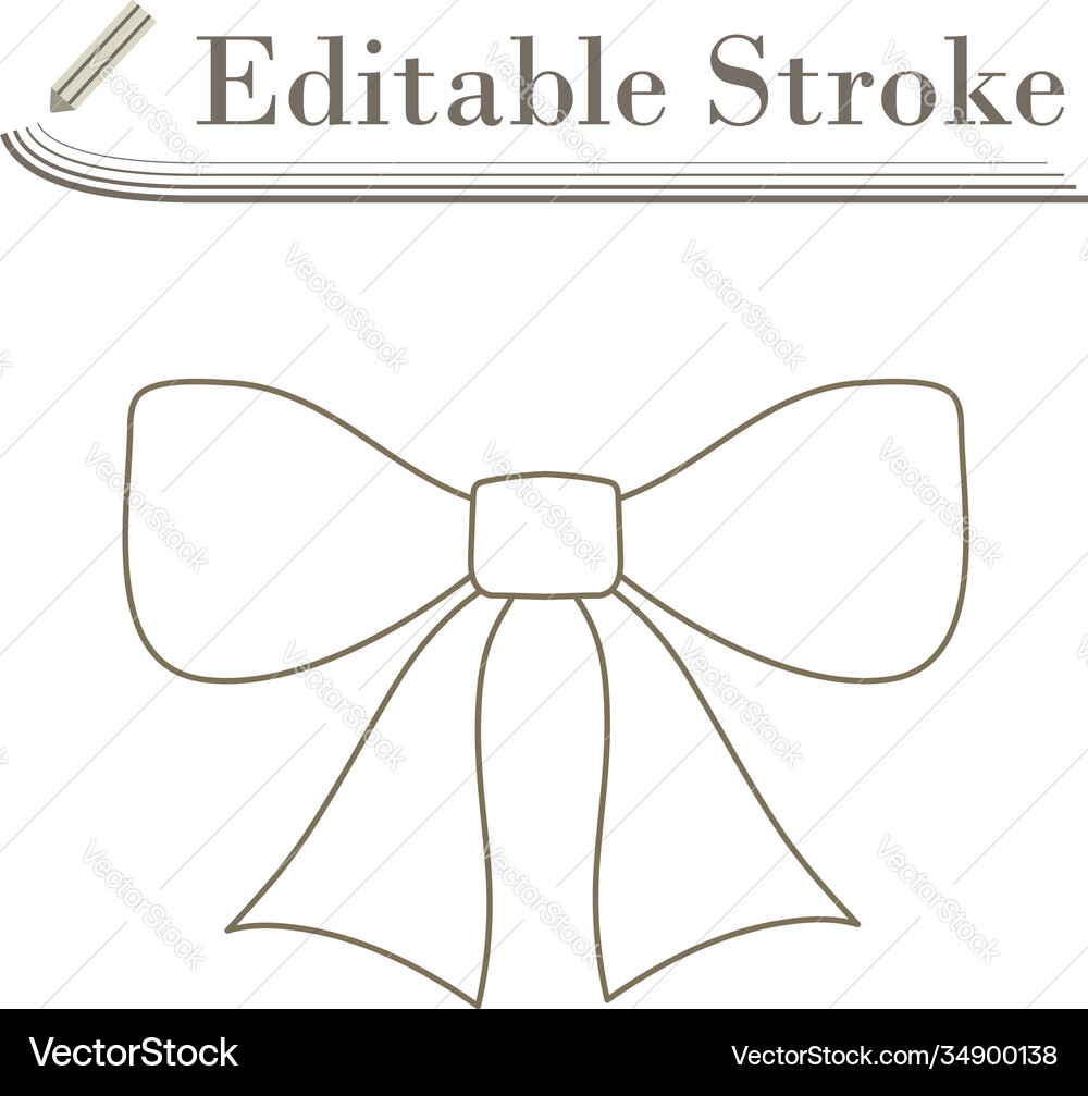 Party bow icon Royalty Free Vector Image - VectorStock