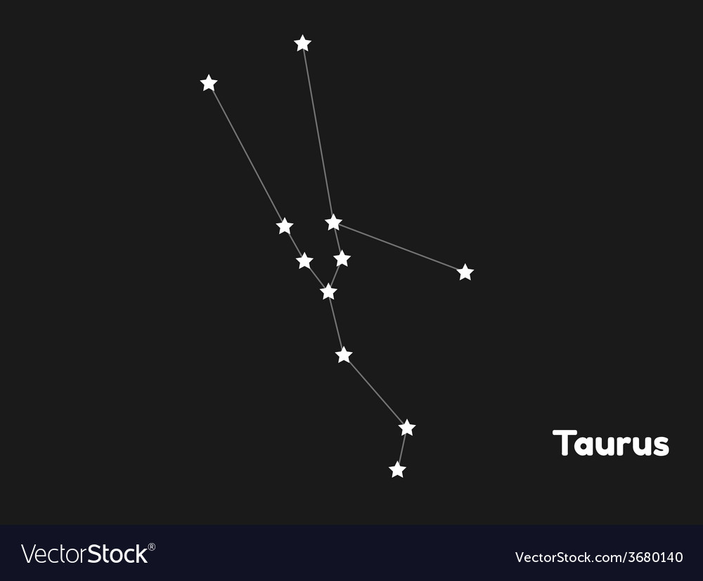 Constellation taurus Royalty Free Vector Image