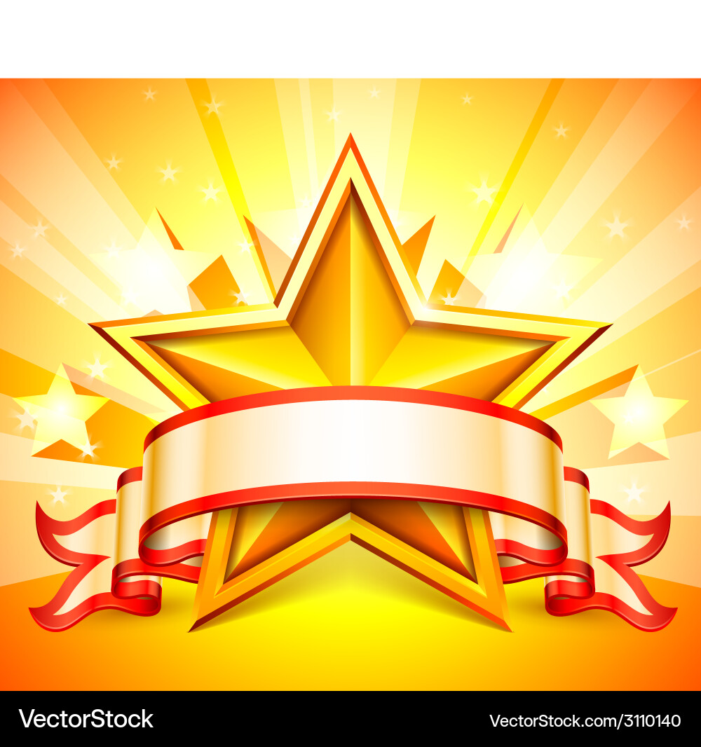 Star banner Royalty Free Vector Image - VectorStock