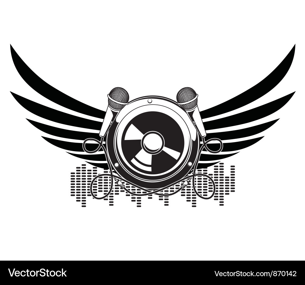 Music emblem Royalty Free Vector Image - VectorStock