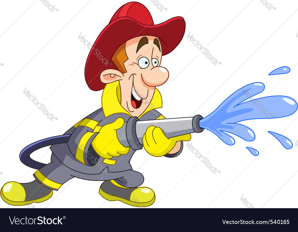 Fireman Royalty Free Vector Image - VectorStock
